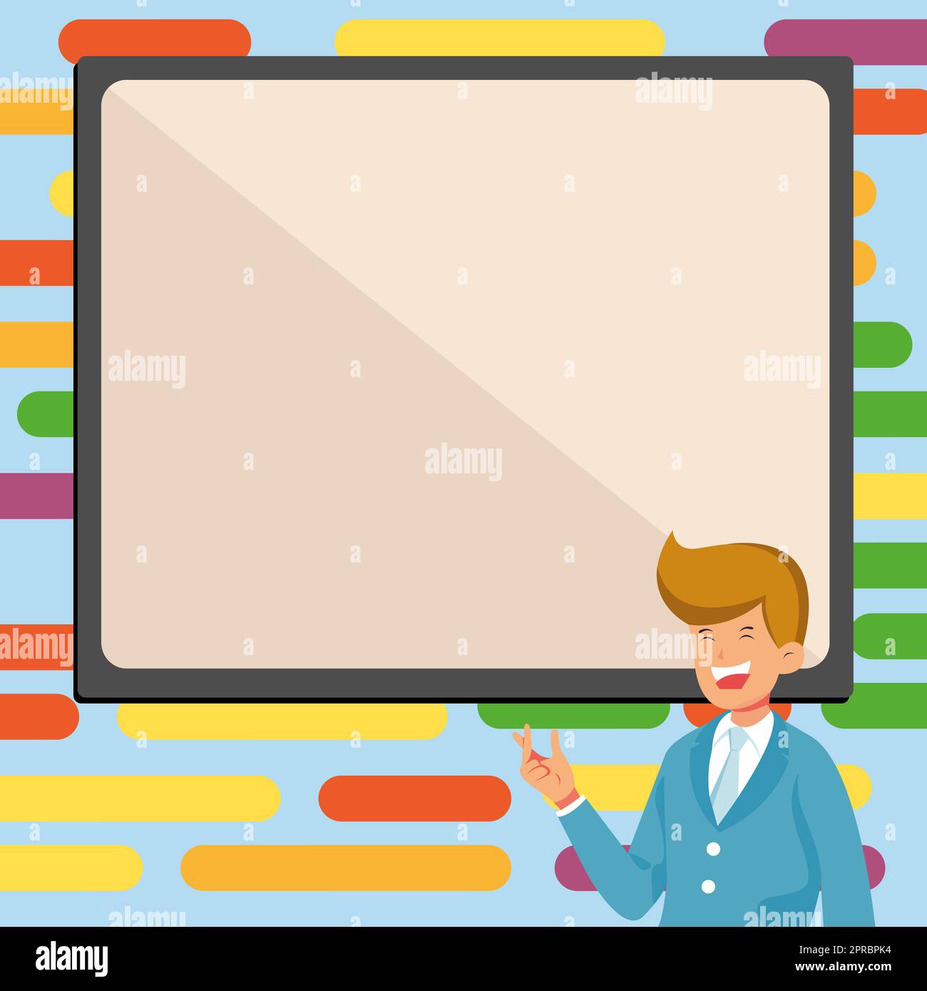 Instructor Drawing Pointing Stick On Empty Whiteboard While Holding Cup ...