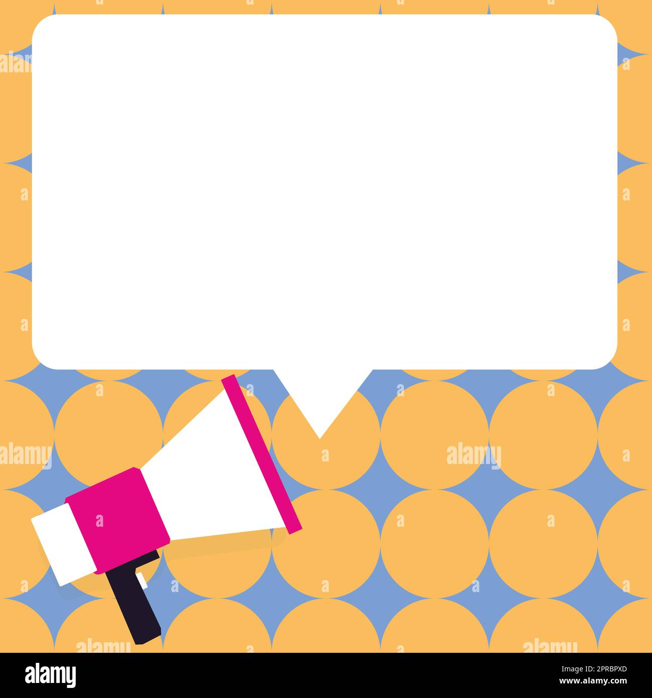Drawing With Conversation Bubble Showing New Announcement. Speech ...