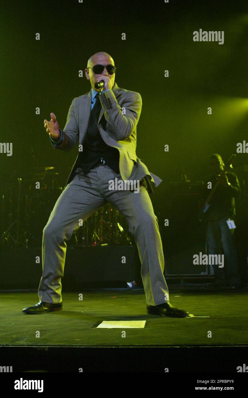 Pit Bull performing live in concert at SupaFest 2010 held at the Acer ...