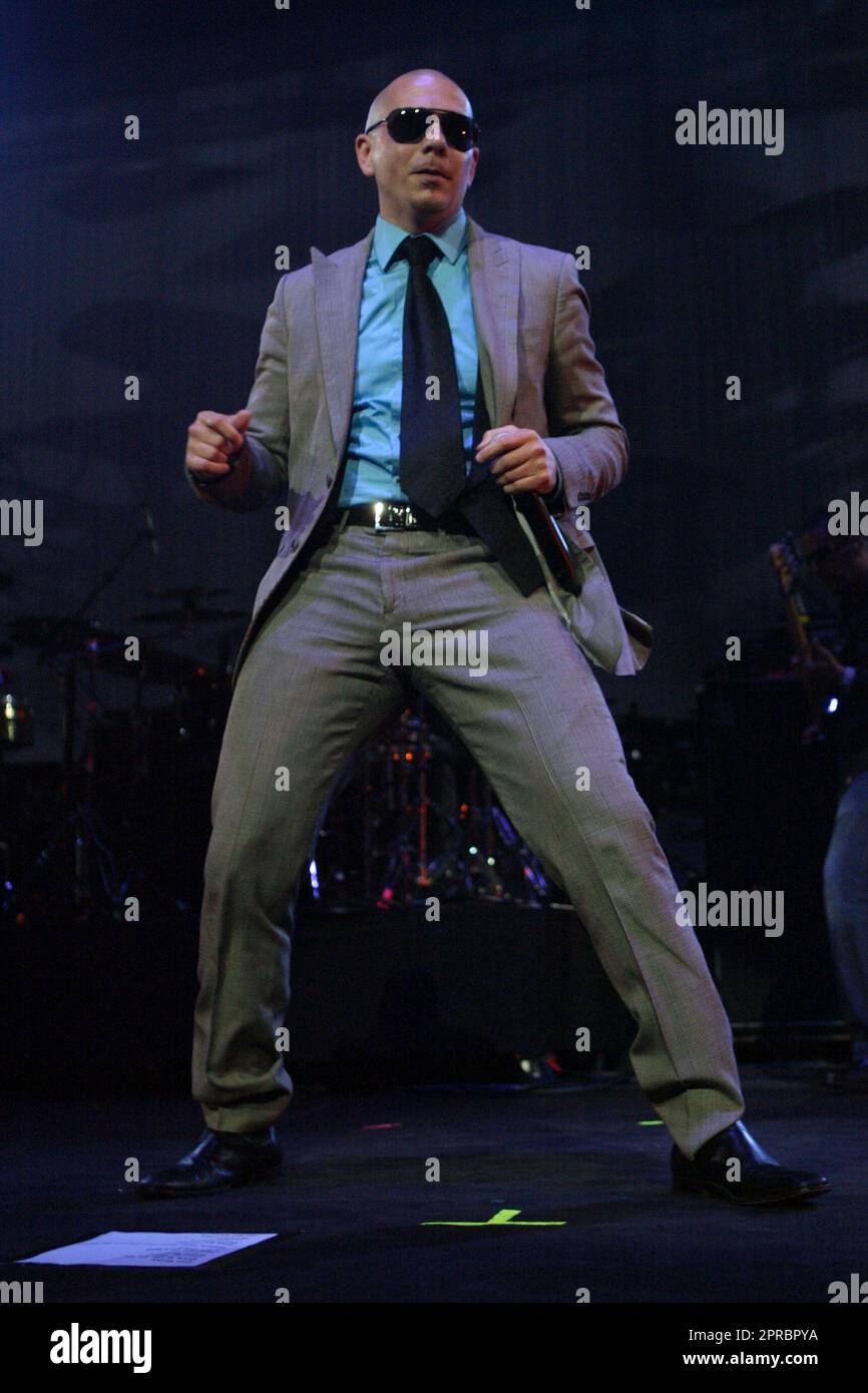 Pit Bull performing live in concert at SupaFest 2010 held at the Acer ...