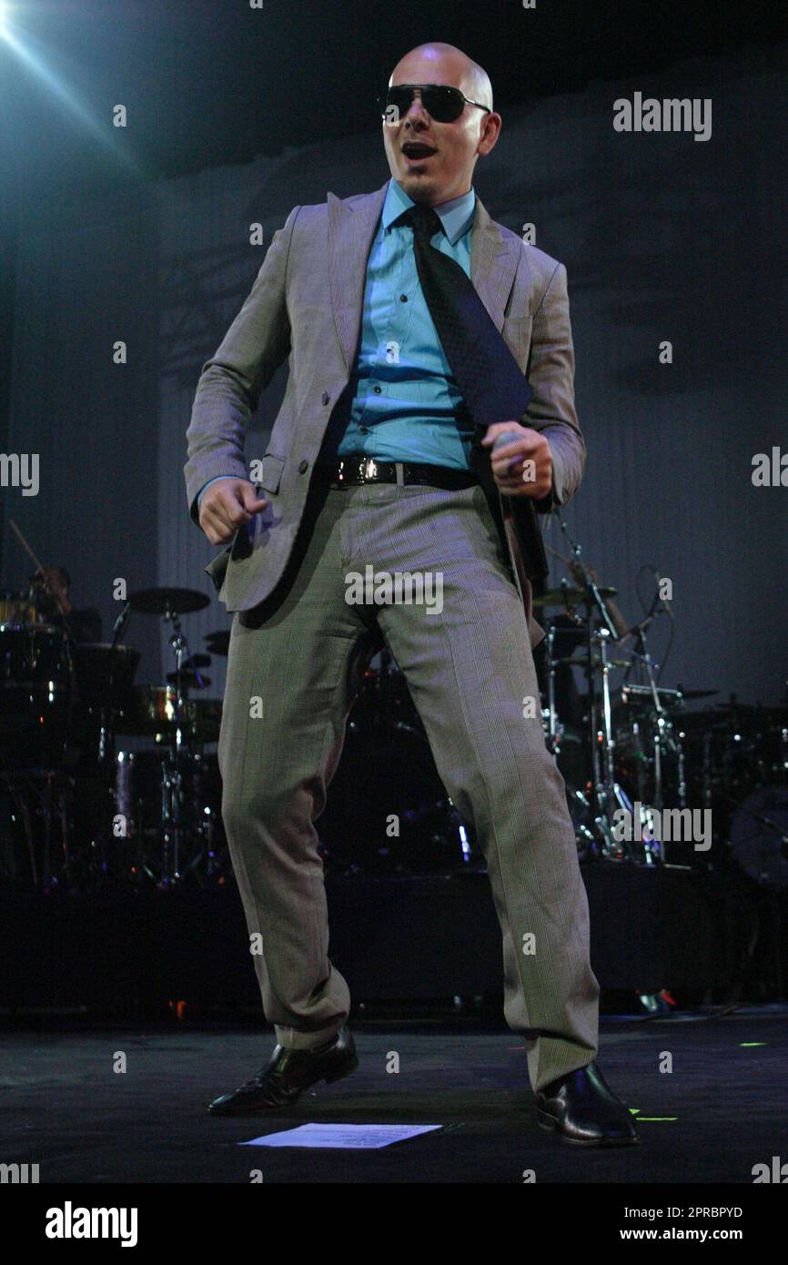 Pit Bull performing live in concert at SupaFest 2010 held at the Acer ...