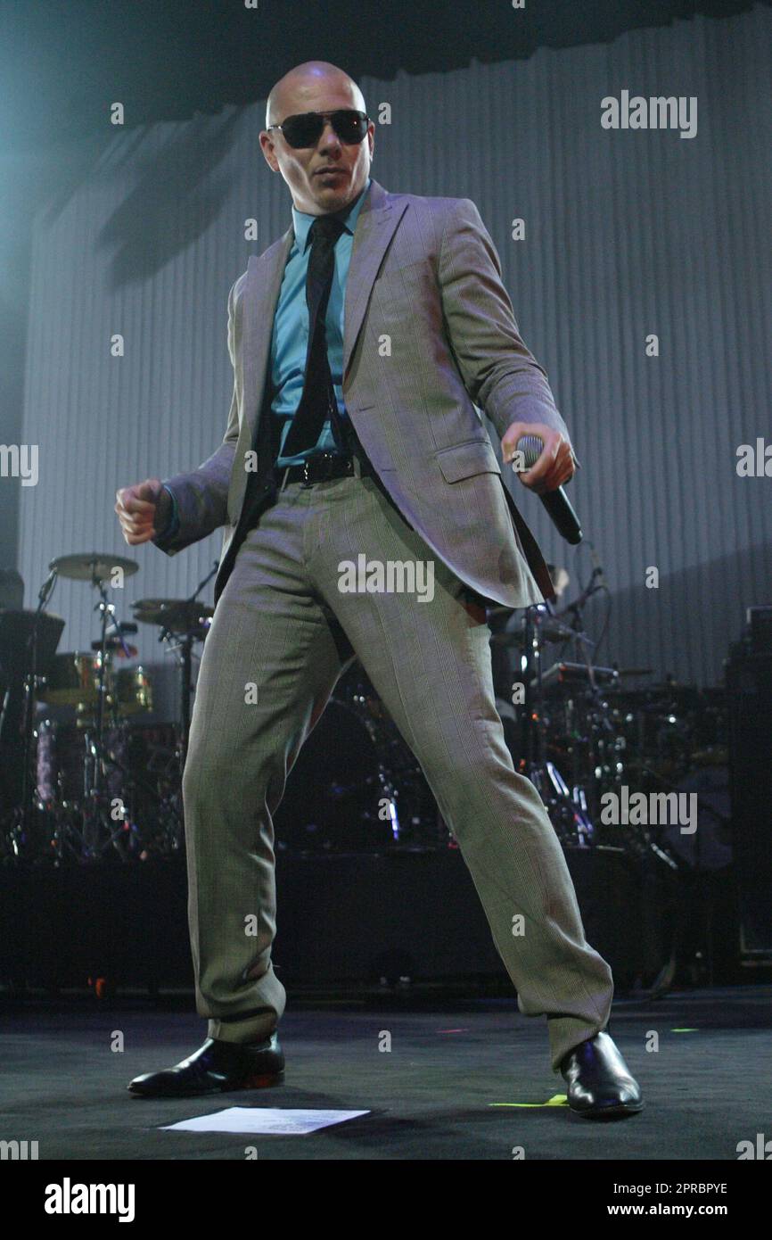 Pit Bull performing live in concert at SupaFest 2010 held at the Acer ...