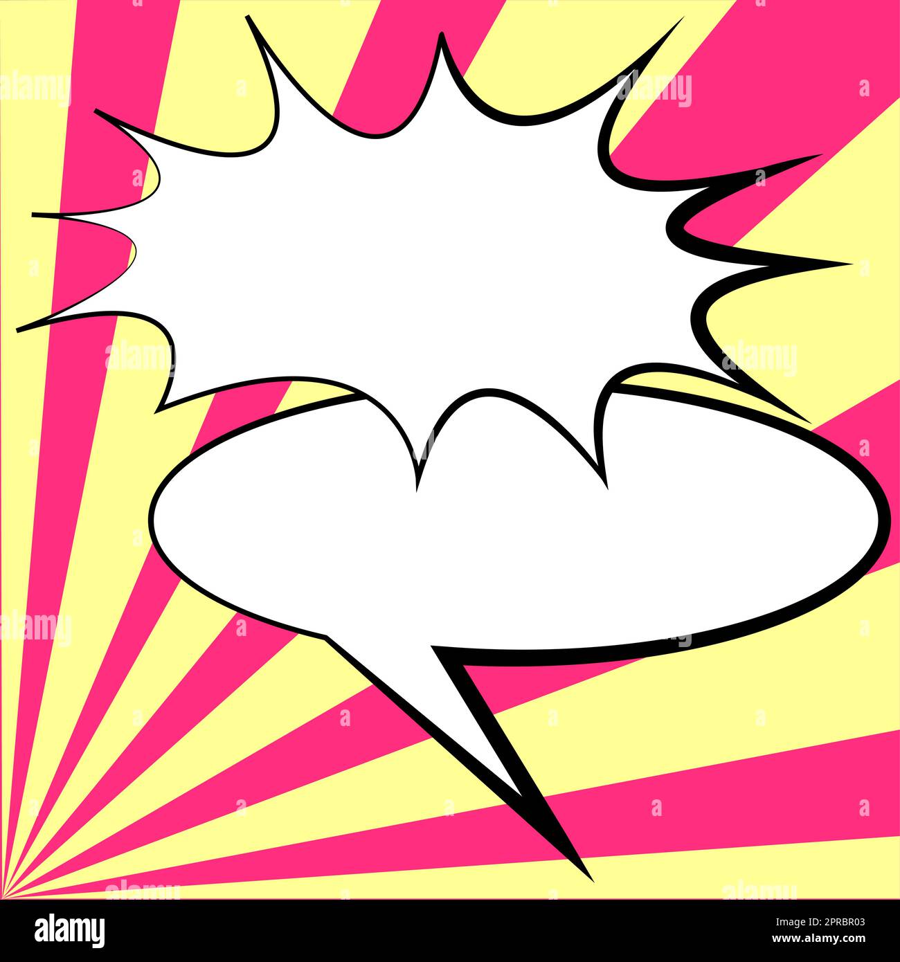 Comic Blank Speech Bubble With Copy Space And Colorful Doodles. Design ...