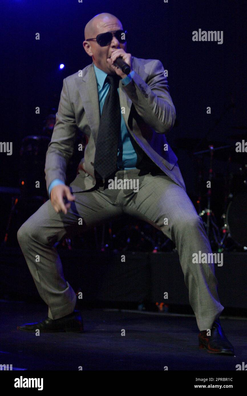 Pit Bull performing live in concert at SupaFest 2010 held at the Acer ...
