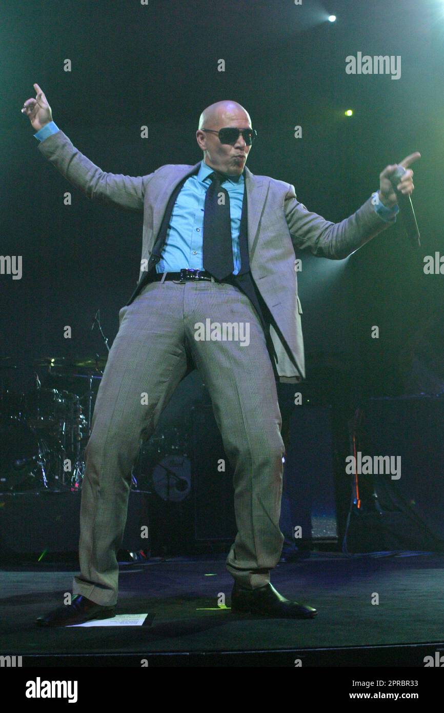 Pit Bull performing live in concert at SupaFest 2010 held at the Acer ...