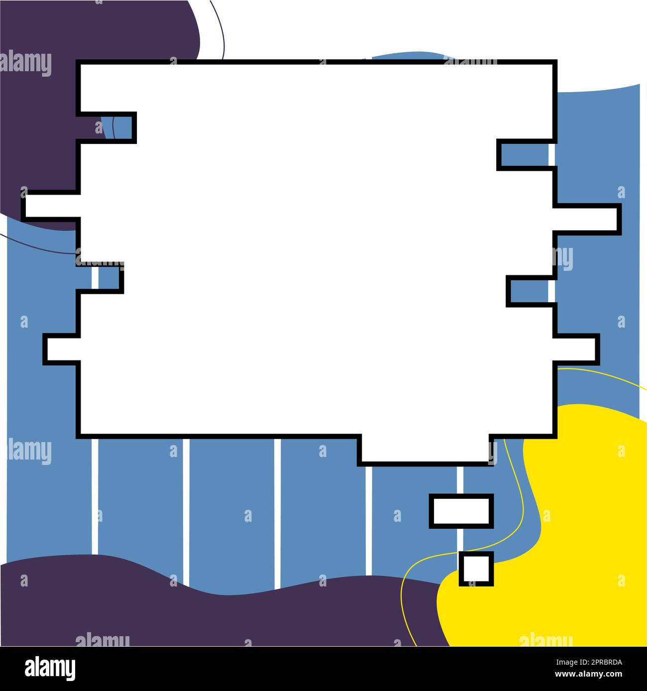 Comics Design Frames. Beautiful Photo Frame Set With Boom Bubbles For ...