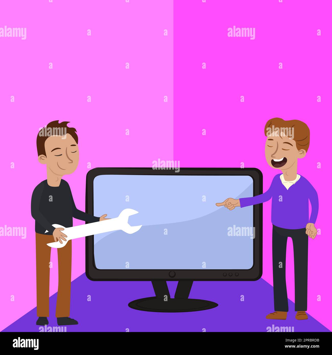 Fixing tv Stock Vector Images - Alamy