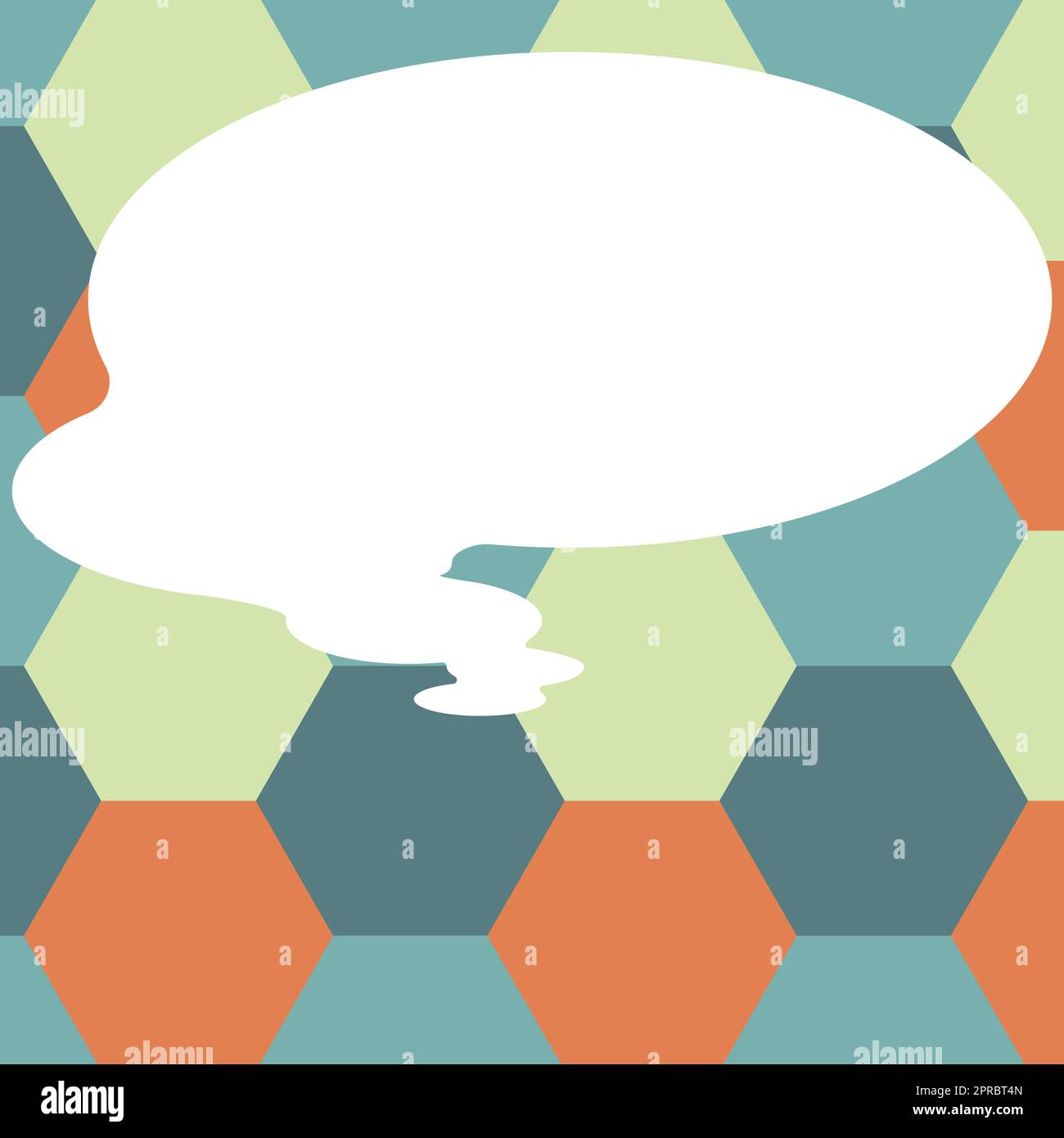 Presenter With Conversation Bubble Showing New Announcement. Colleague ...