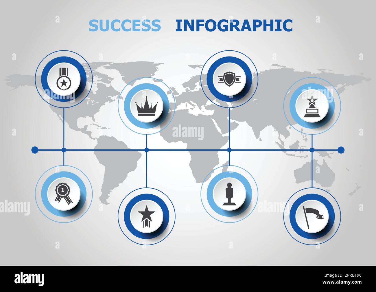 Infographic design with success icons Stock Vector Image & Art - Alamy
