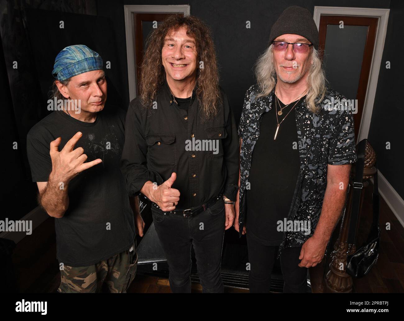 WEST PALM BEACH, FL - APRIL 21: Chris Robertson, Steve "Lips" Kudlow ...