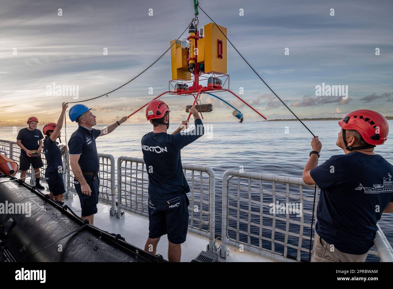 File - IMAGE DISTRIBUTED FOR OCEAN CENSUS - Scientists and crew aboard ...