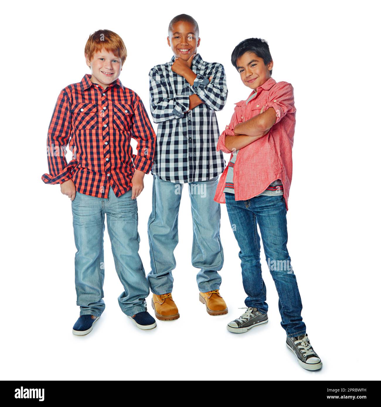 The coolest kids around. Studio portrait of a group of young friends ...