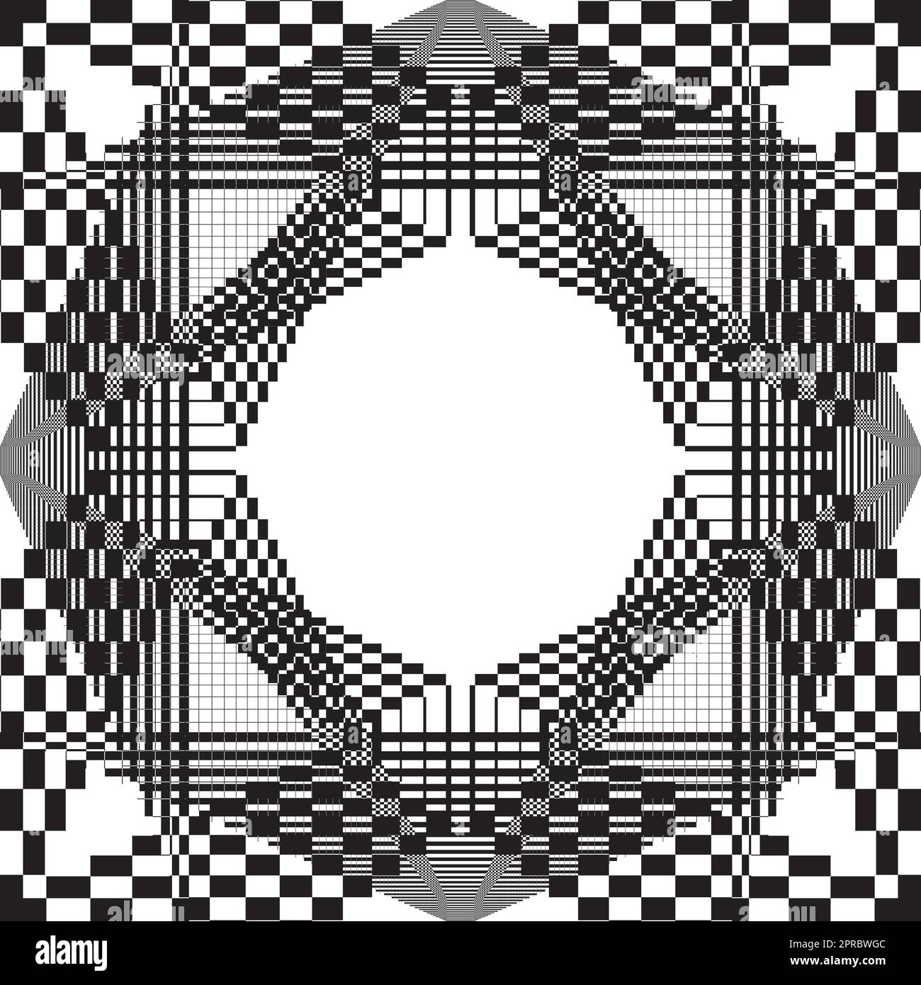 Abstract arabesque mirror frame structure project black on on ...