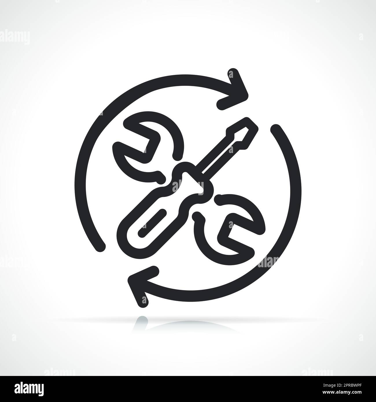 tools with arrows icon symbol Stock Vector Image & Art - Alamy