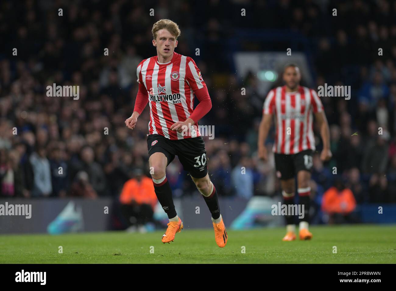 London, UK. 26th Apr, 2023. Mads Roerslev of Brentford FC during the ...