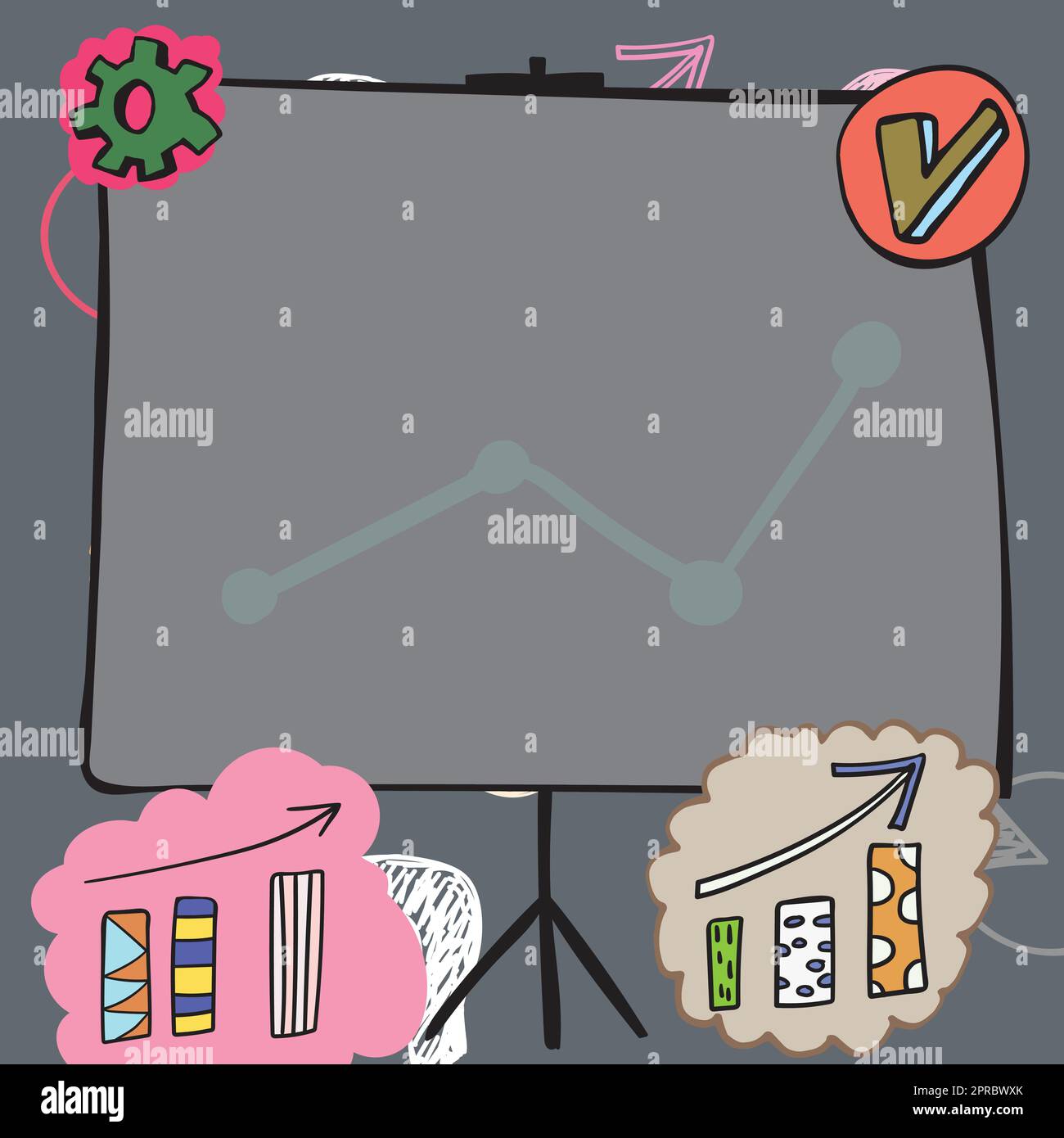 Important Messages Presented On Presentation Board With Arrows Up ...