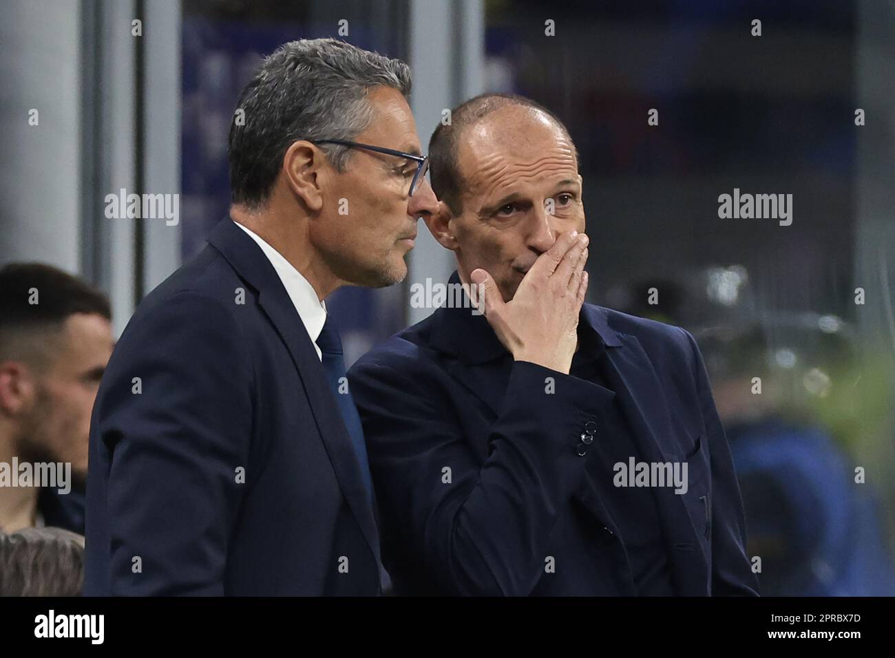 Milan, Italy, 26th April 2023. Massimiliano Allegri Head coach of ...