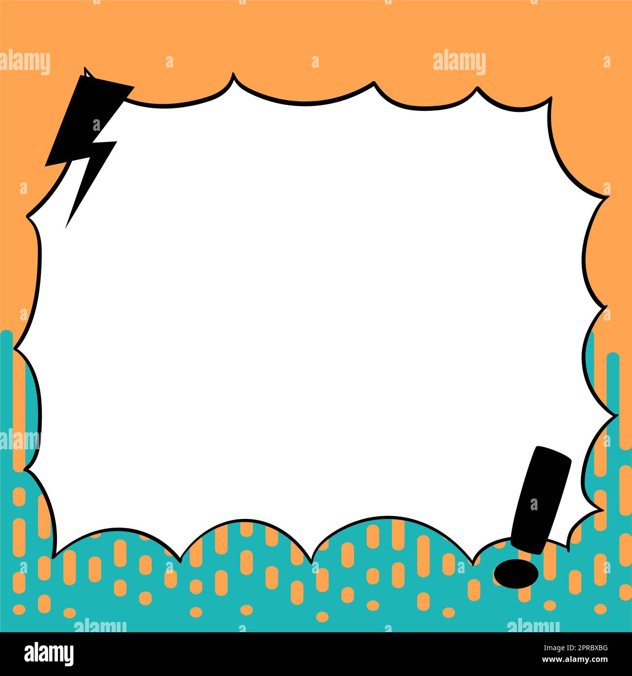 Comics Design Frames. Beautiful Photo Frame Set With Boom Bubbles For ...