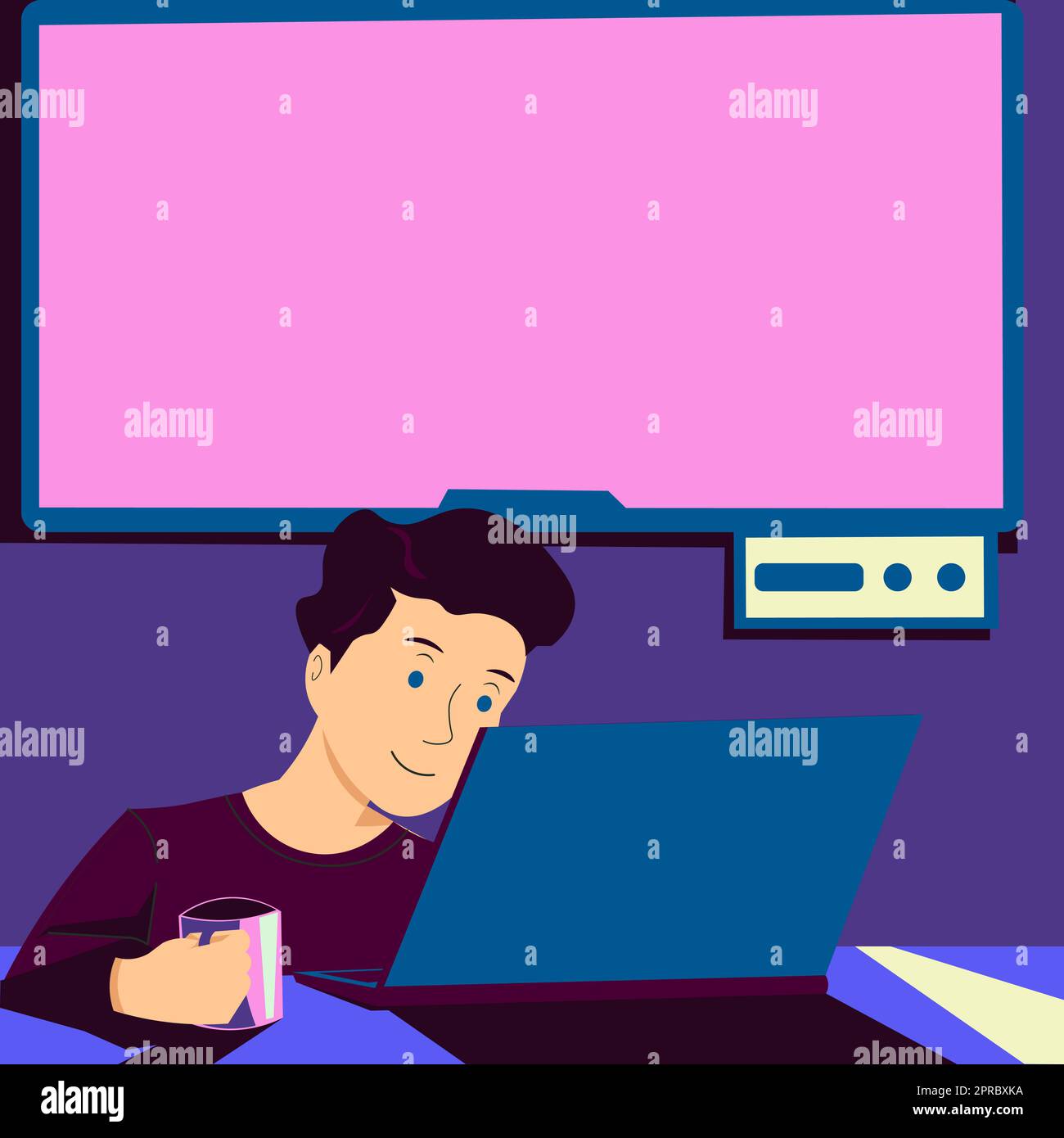 Cartoon staring boy Stock Vector Images - Alamy