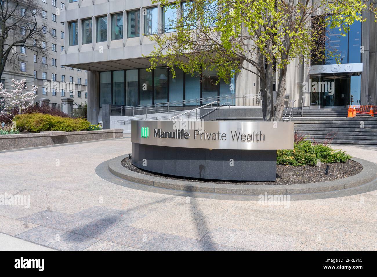 Toronto, Canada - April 26, 2023: Manulife Private Wealth office ...