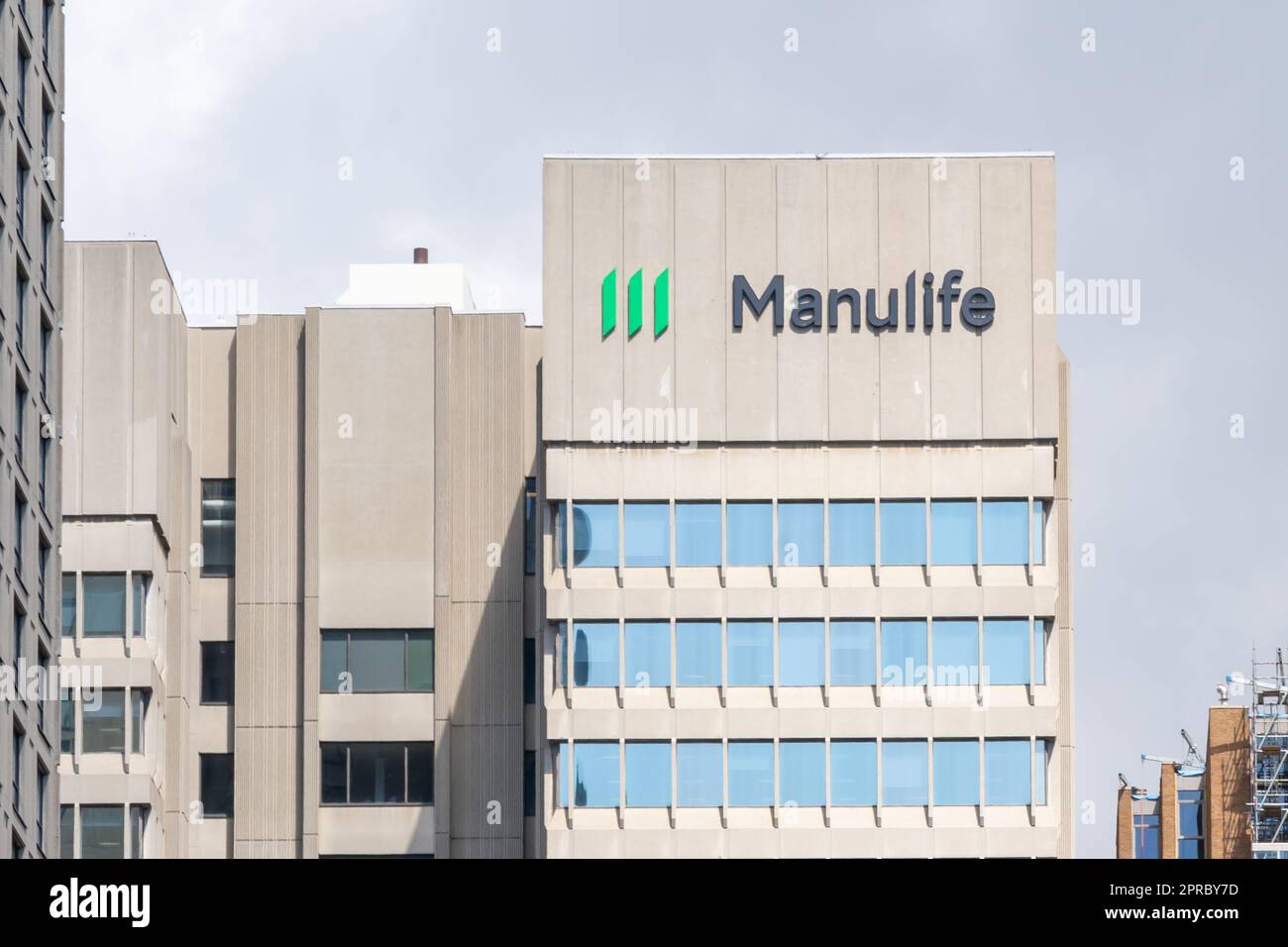 Toronto, Canada - April 26, 2023: Manulife head office building in ...