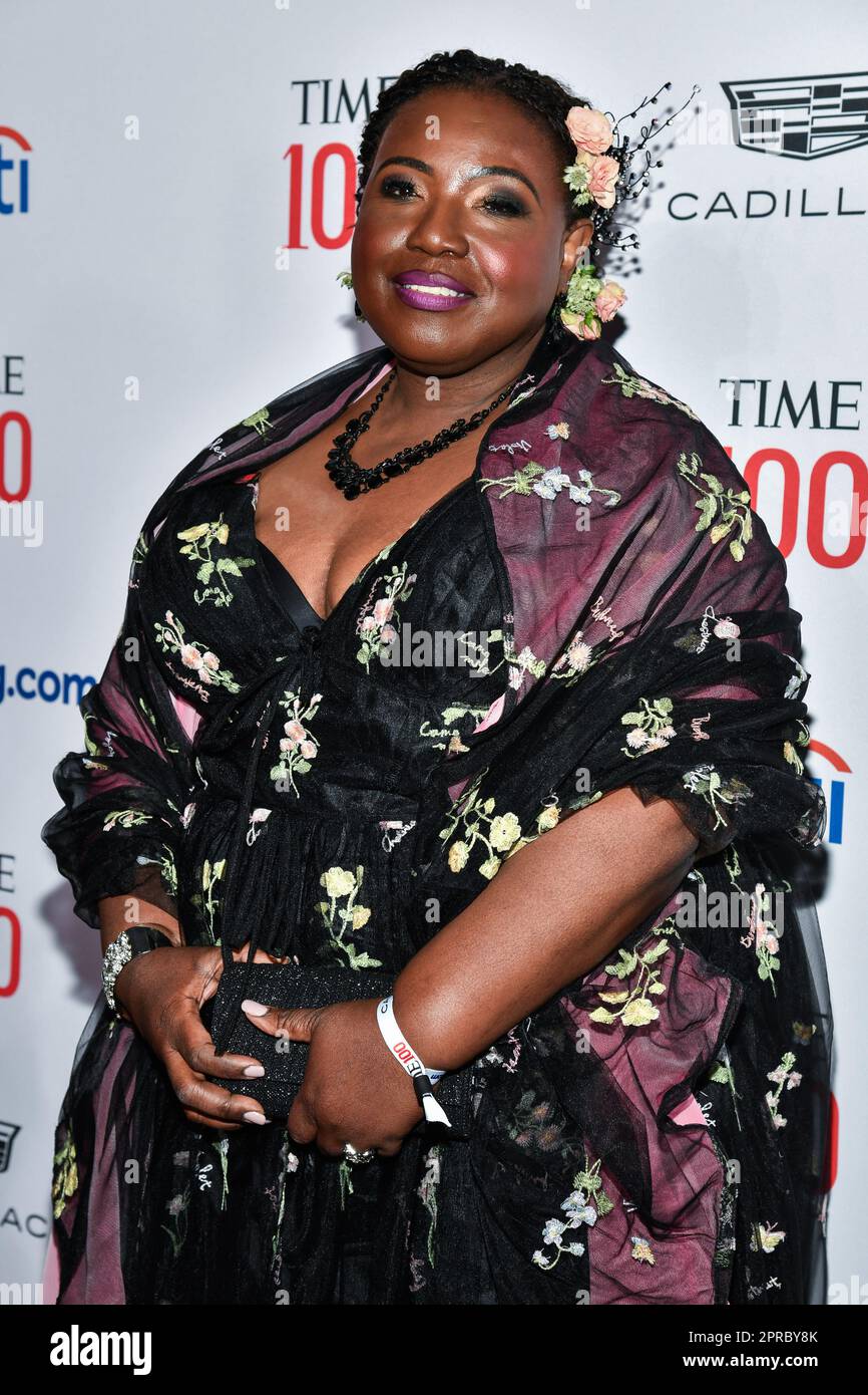 New York, USA. 26th Apr, 2023. Tracie D. Hall walking on the red carpet ...