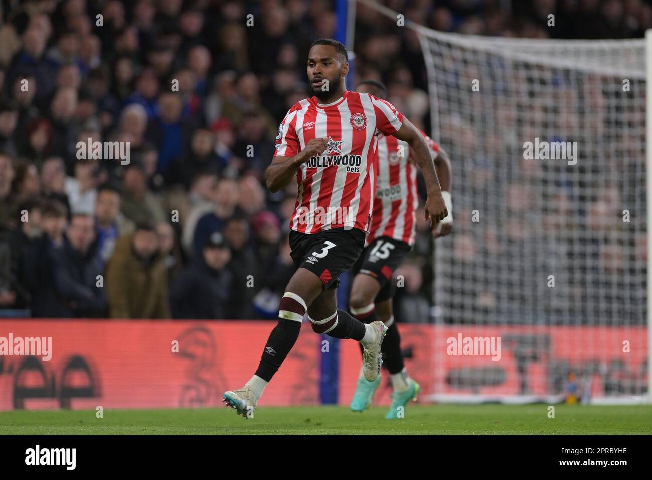 London, UK. 26th Apr, 2023. Rico Henry of of Brentford FC during the ...