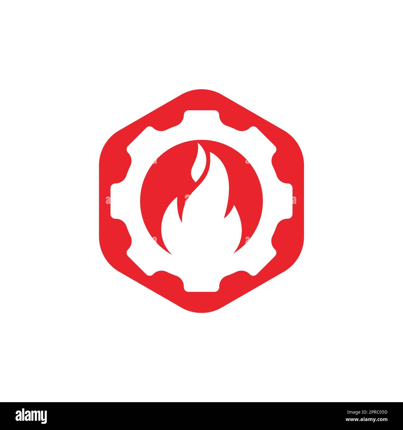 Gear and fire vector logo design template Stock Vector Image & Art - Alamy