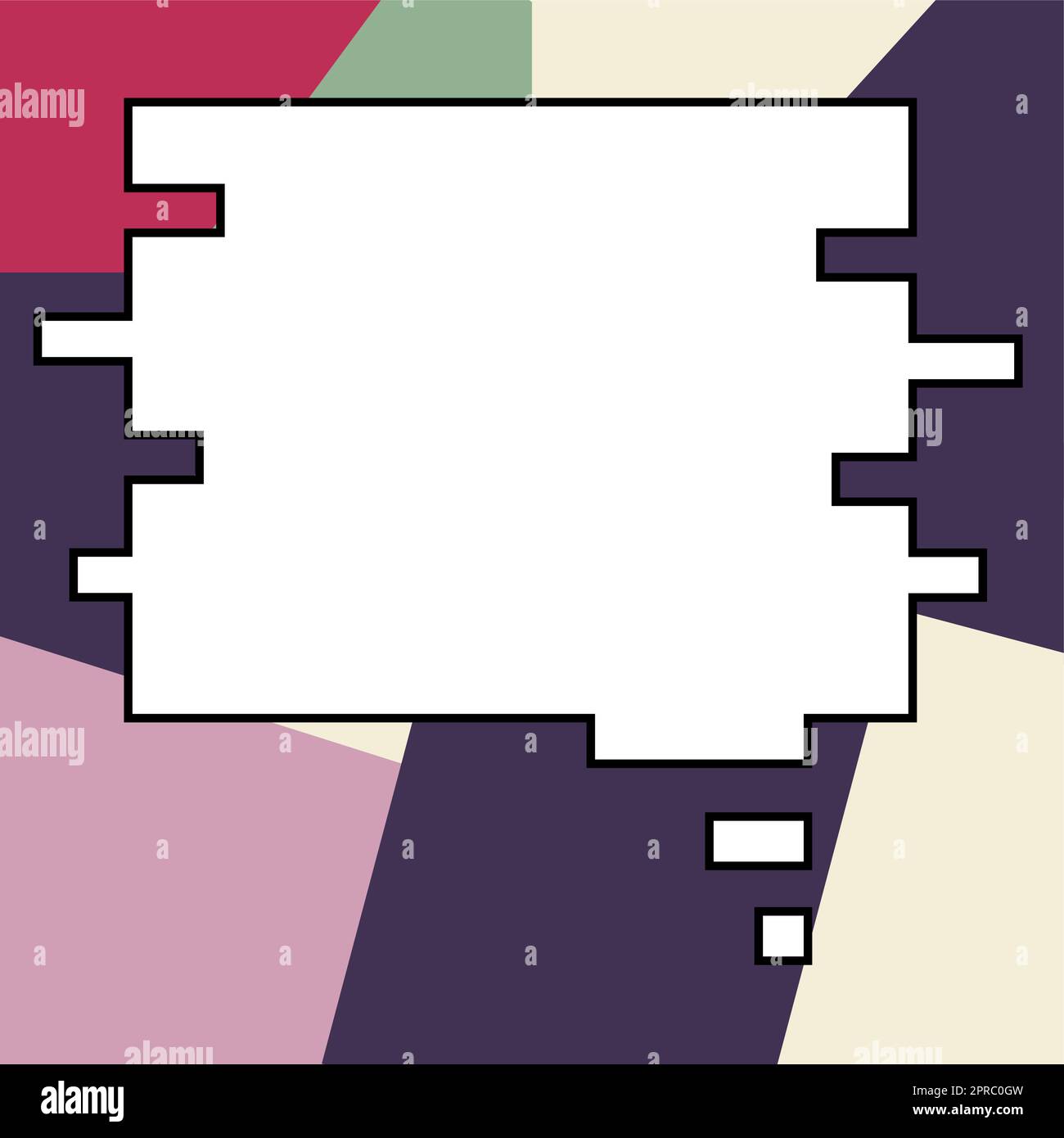 Comics Design Frames. Beautiful Photo Frame Set With Boom Bubbles For ...