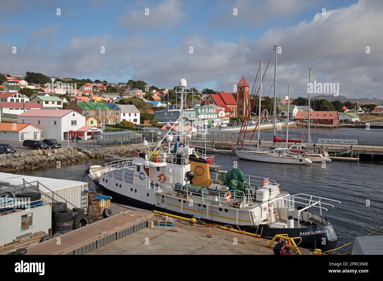 Stanley, or Port Stanley, Capital of The Falkland Islands Stock Photo ...