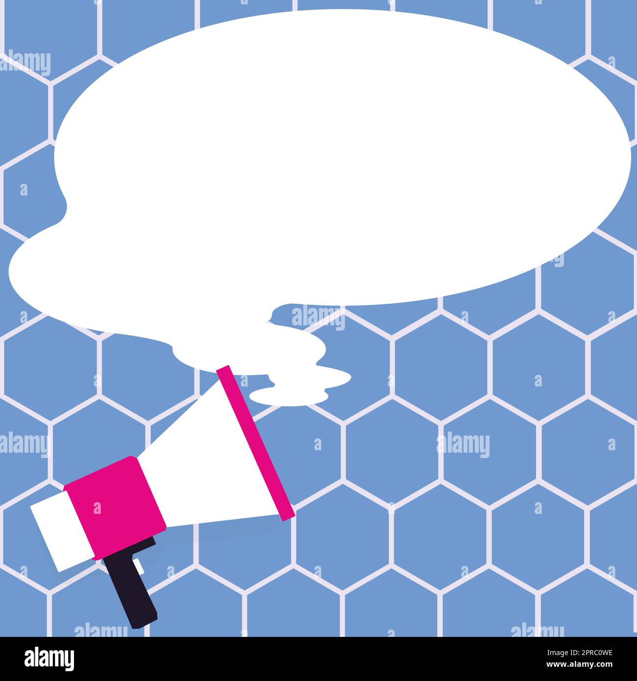 Drawing With Conversation Bubble Showing New Announcement. Speech ...