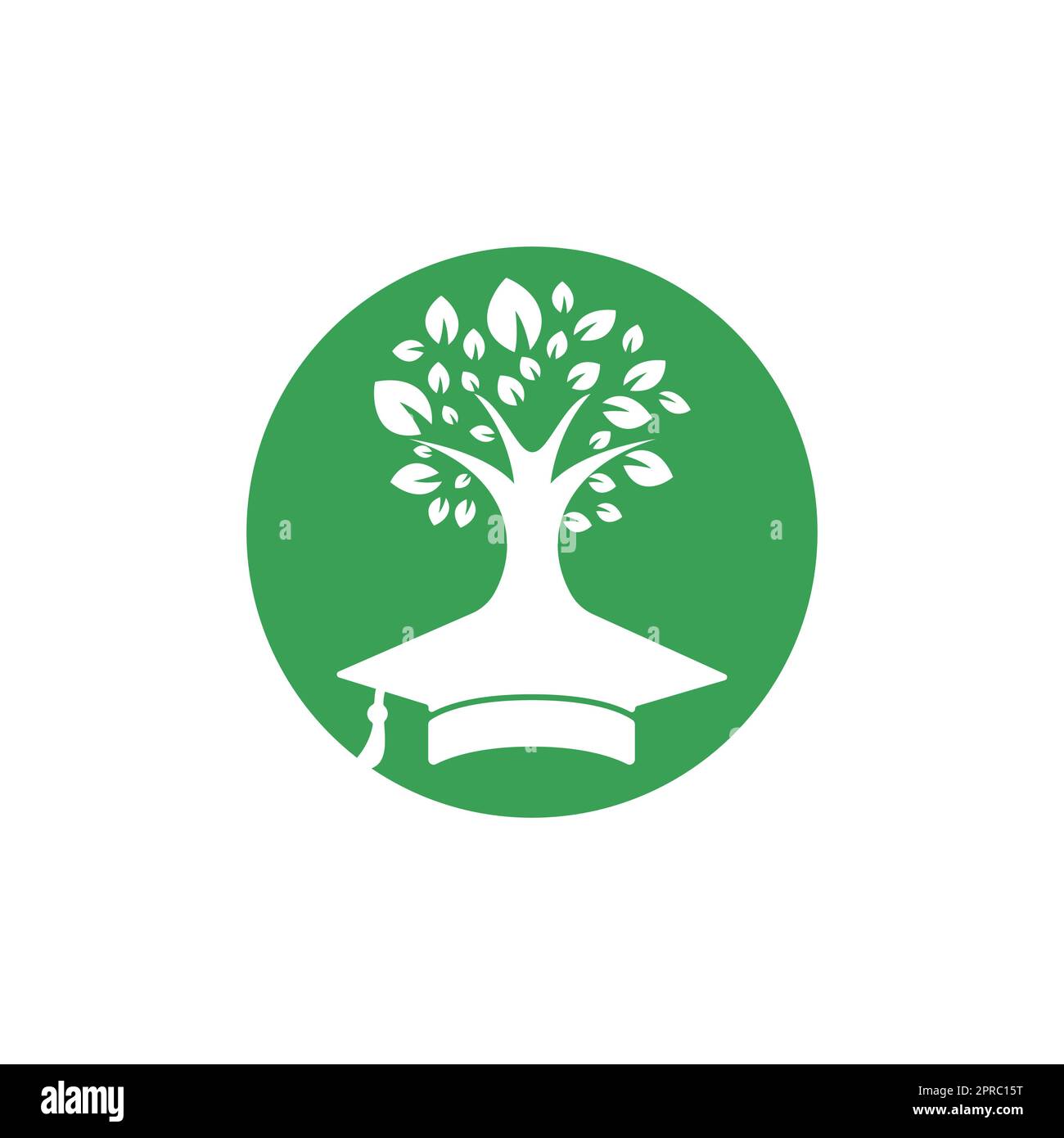 Creative modern nature Education logo design. Graduation cap and tree ...