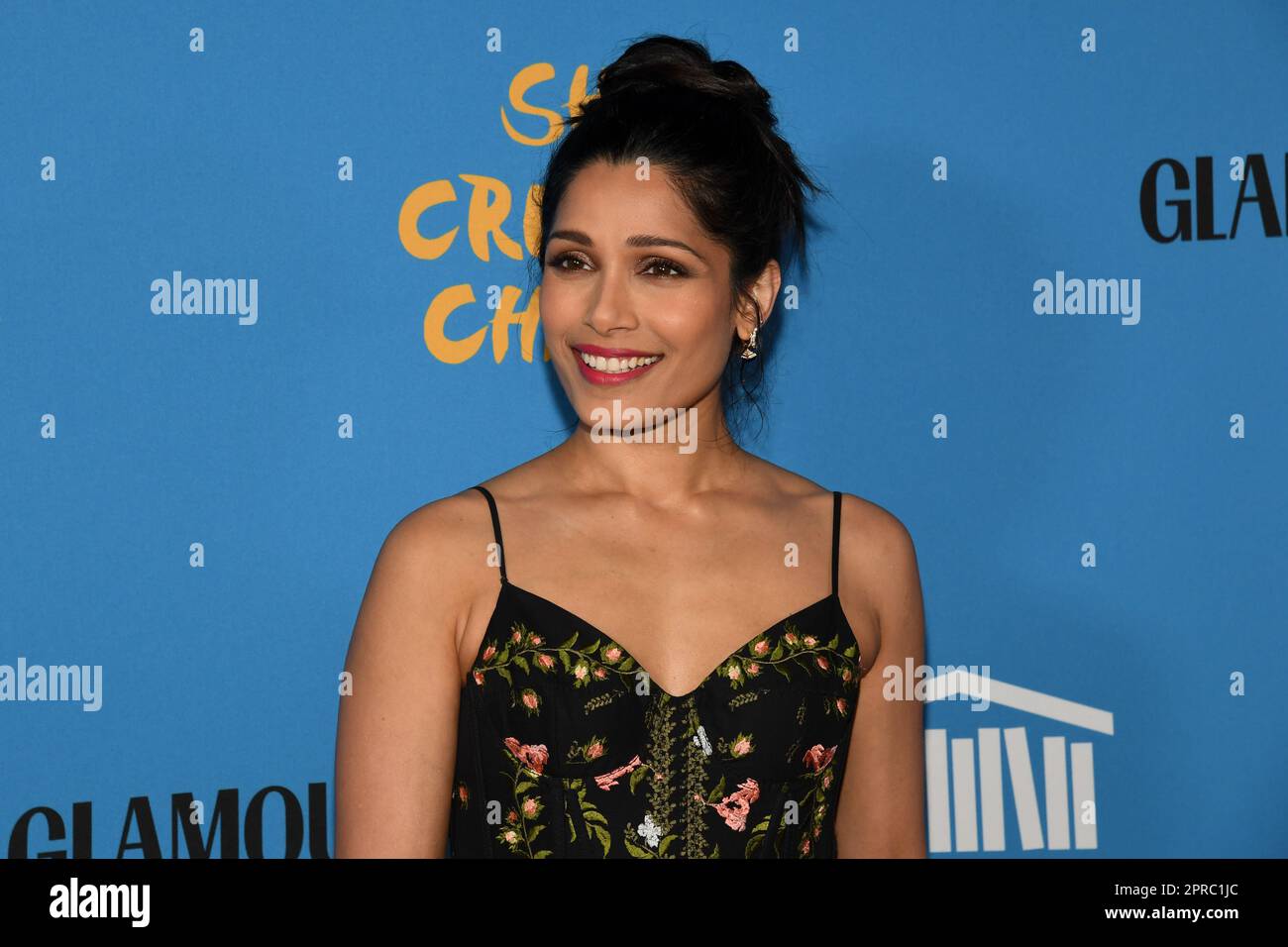 New York, USA. 26th Apr, 2023. Freida Pinto attends the Room to Read ...