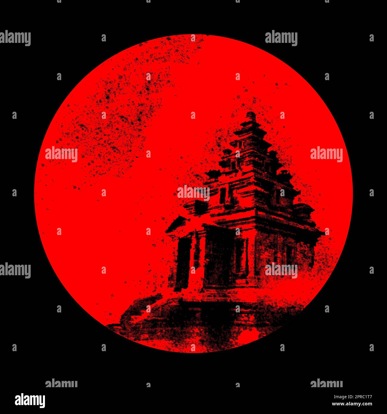 illustration vector graphic of arjuna temple good for t-shirt design ...