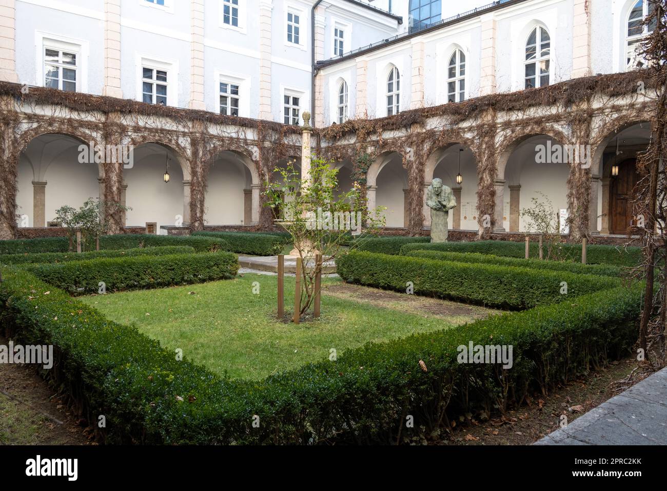 courtyard of the Hofkirche museum in Innsbruck for Emperor Maximilian I ...