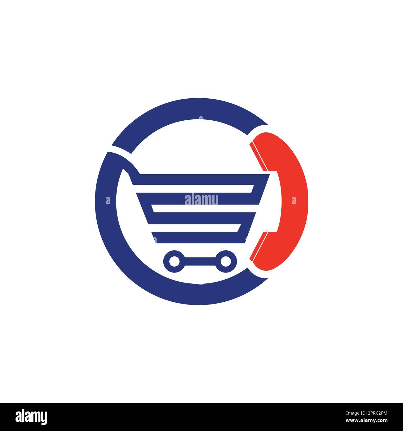 Shopping call vector logo design template illustration. Shopping cart ...