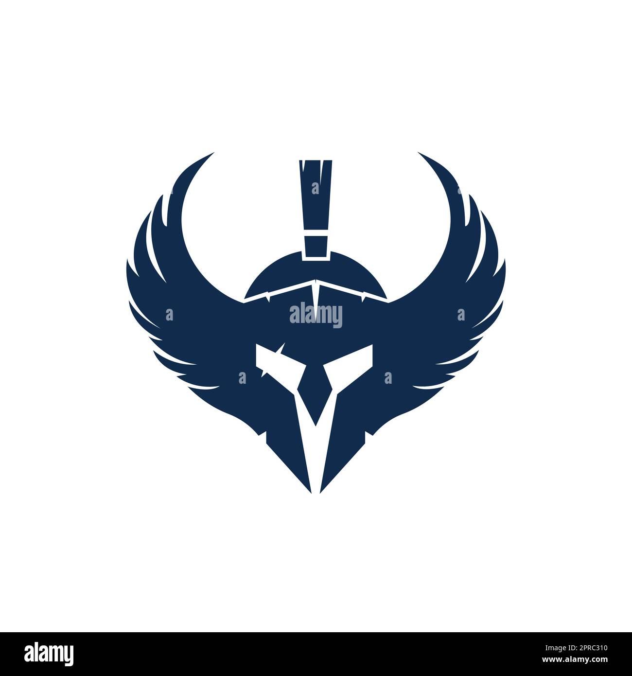 Spartan warrior with wings vector logo design. Warrior knight logo ...