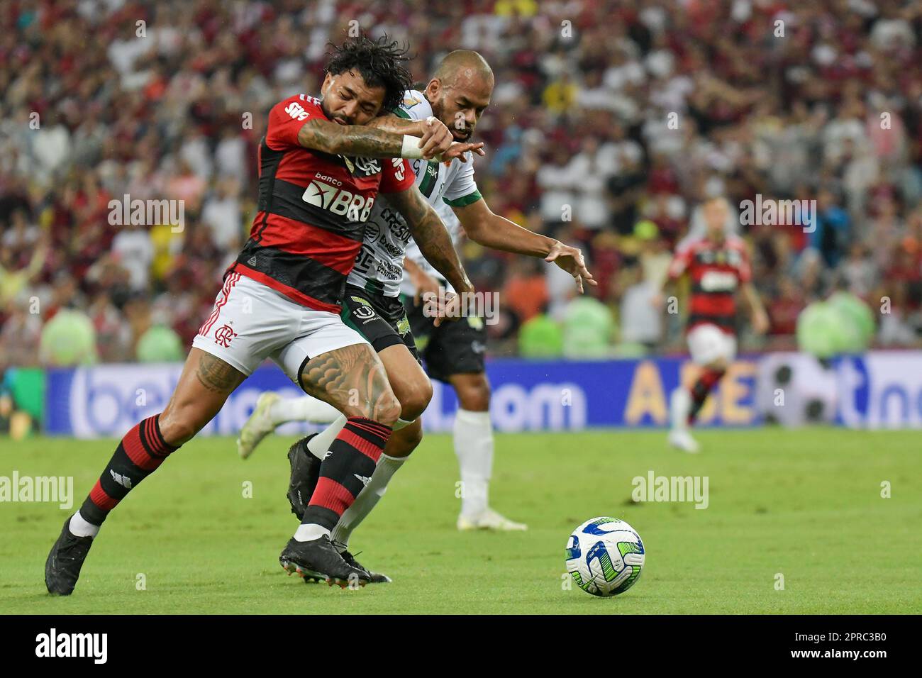Rio de Janeiro, Brazil, 26th Apr, 2023. Gabriel Barbosa of Flamengo ...