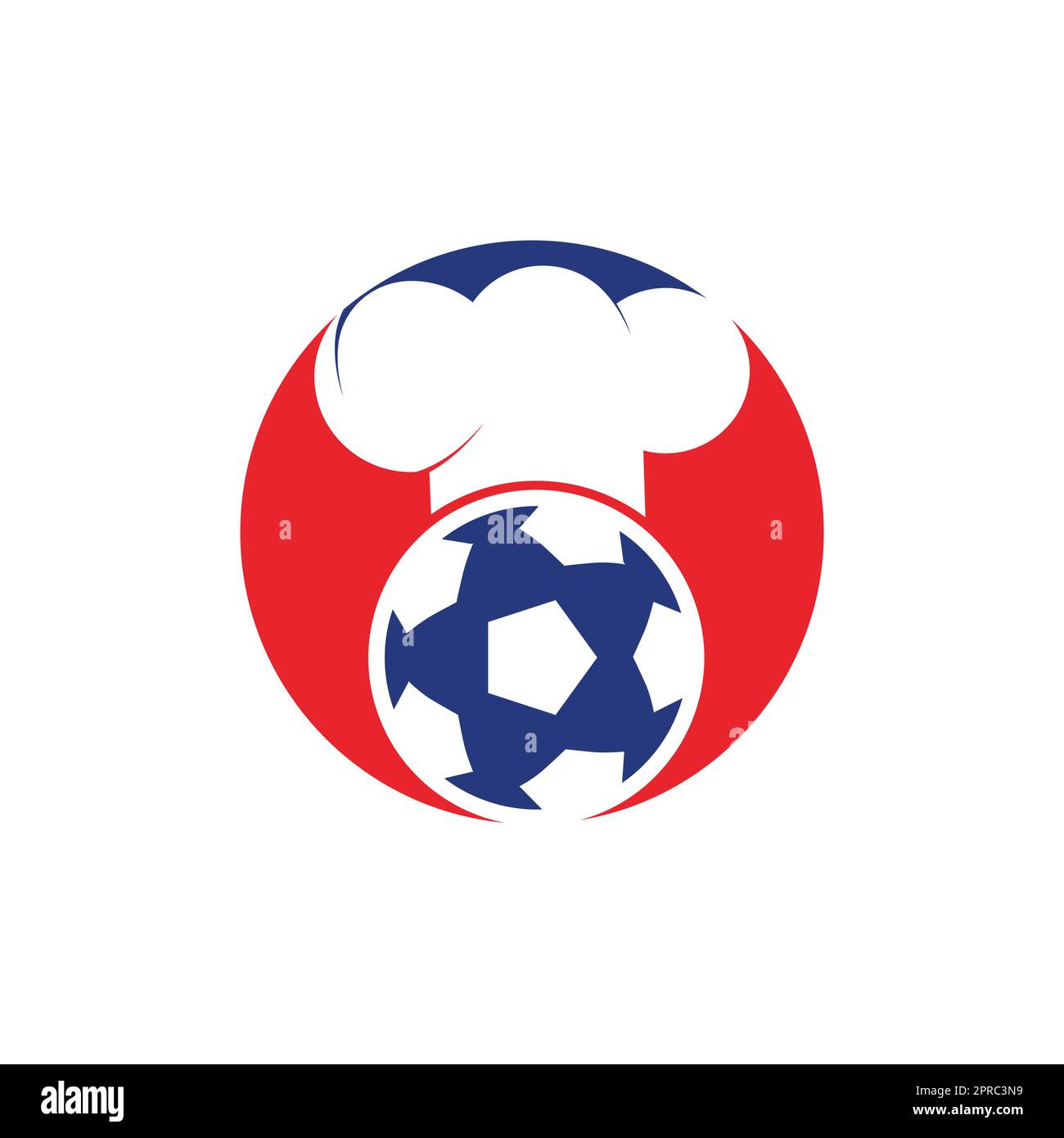 Soccer chef vector logo design. Soccer ball and chef hat icon design ...