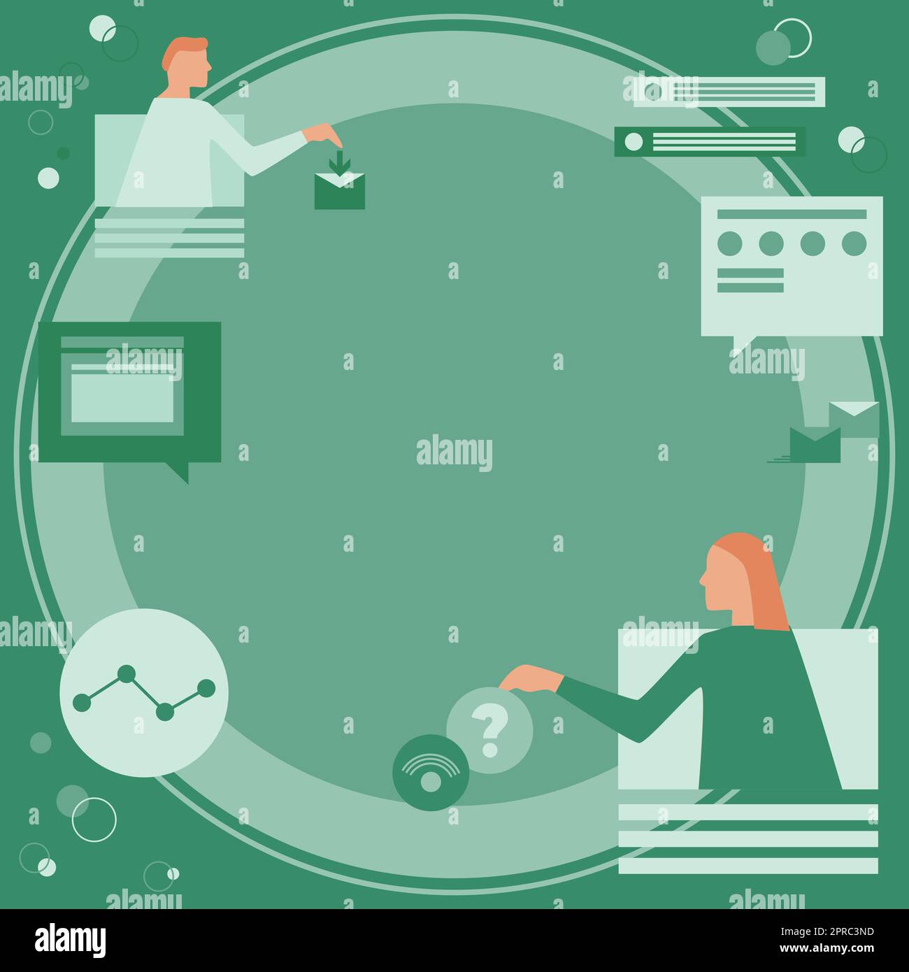 Having online meeting using Stock Vector Images - Alamy