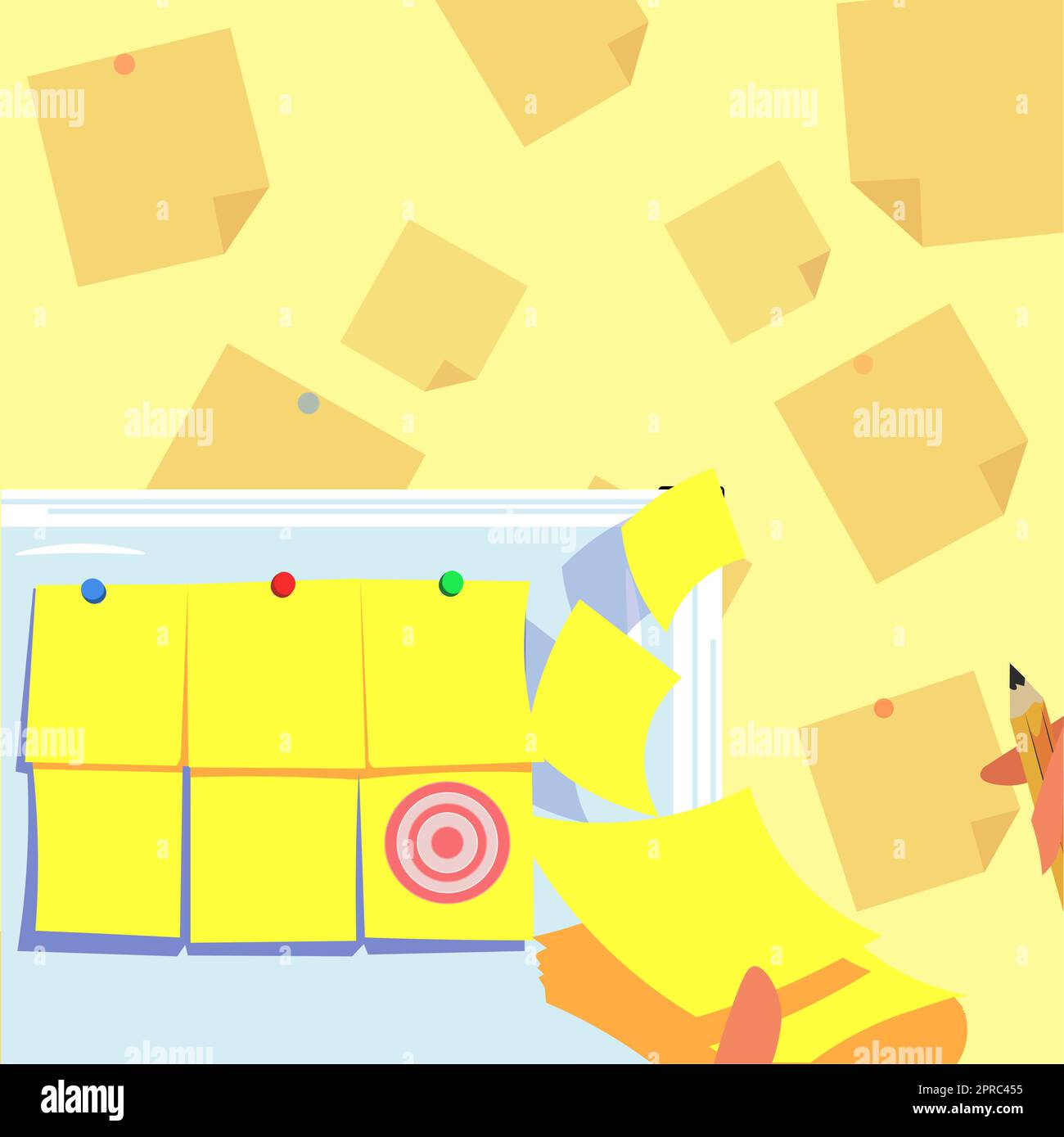 Backdrop Presenting Sticky Notes Hands Writing Paper Having Set Goals ...