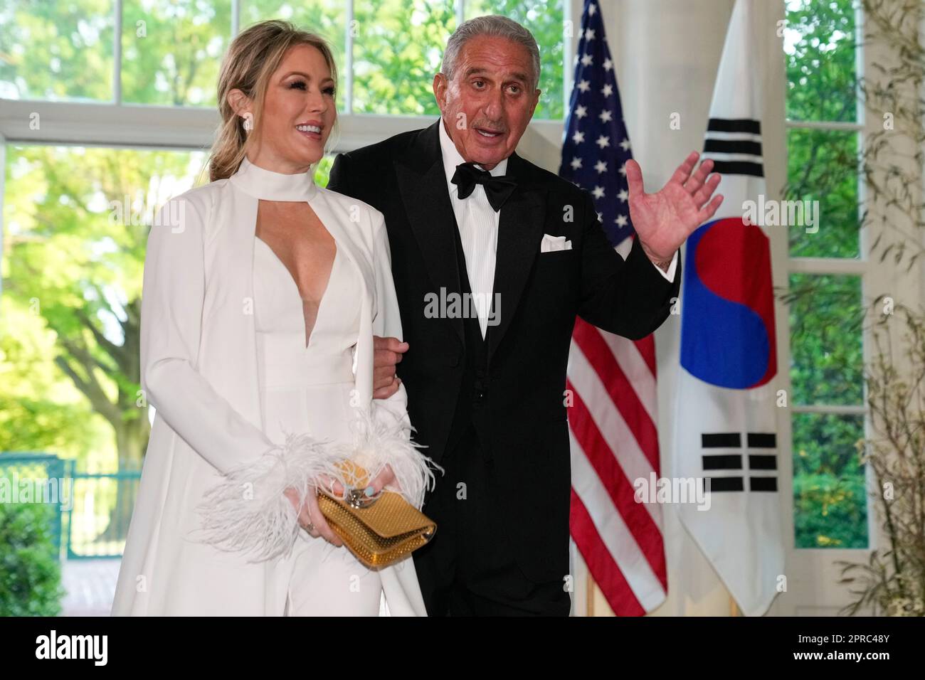 Arthur Blank and Jennifer Hale arrive for the State Dinner with ...