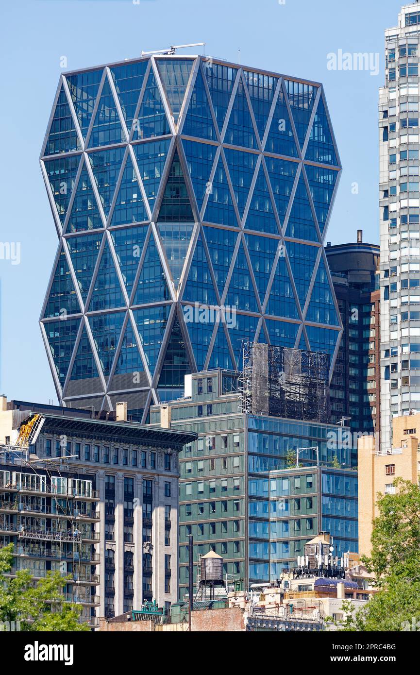 Central Park View: The modern (1970) diagrid glass tower rises through ...