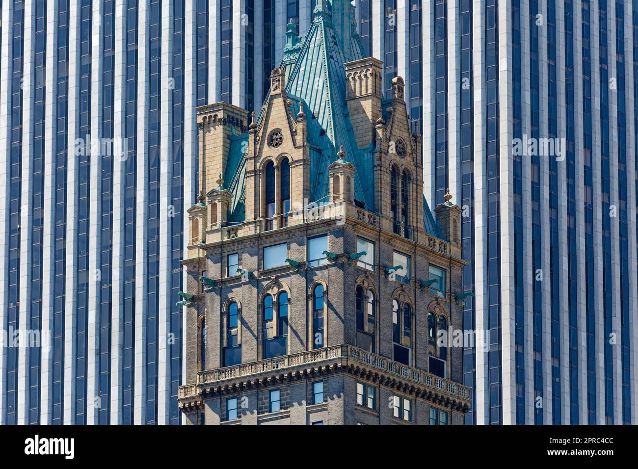 Central Park View: Neo-Romanesque stone and terra cotta details ...