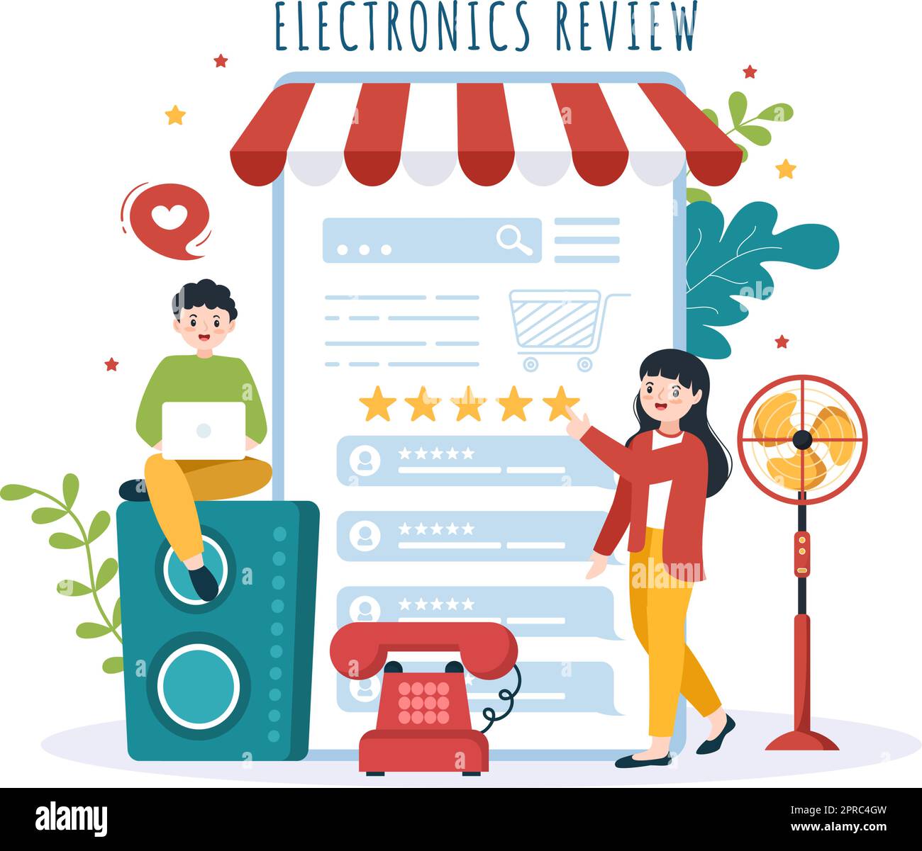 Electronics Review with Customer Rating Quality of Service or Application and Provide Feedback ...