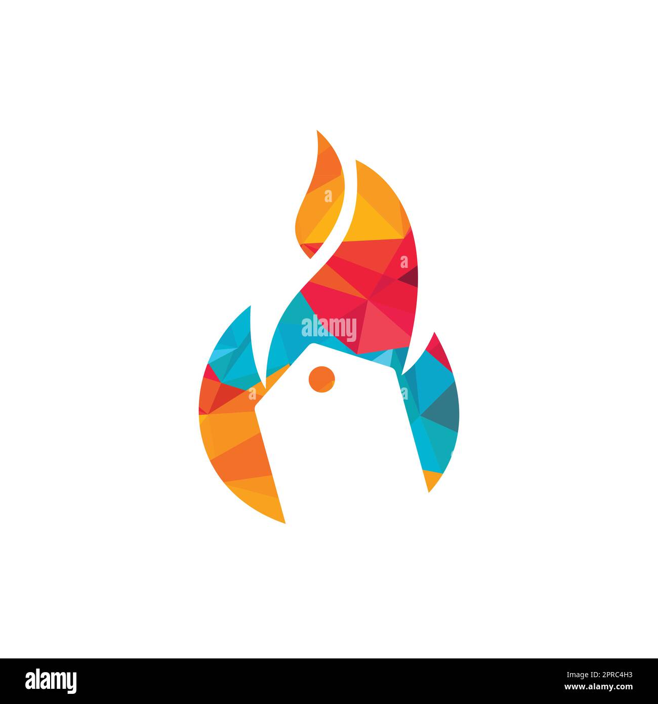 Hot deals vector logo design template. Fire and shopping icon design ...