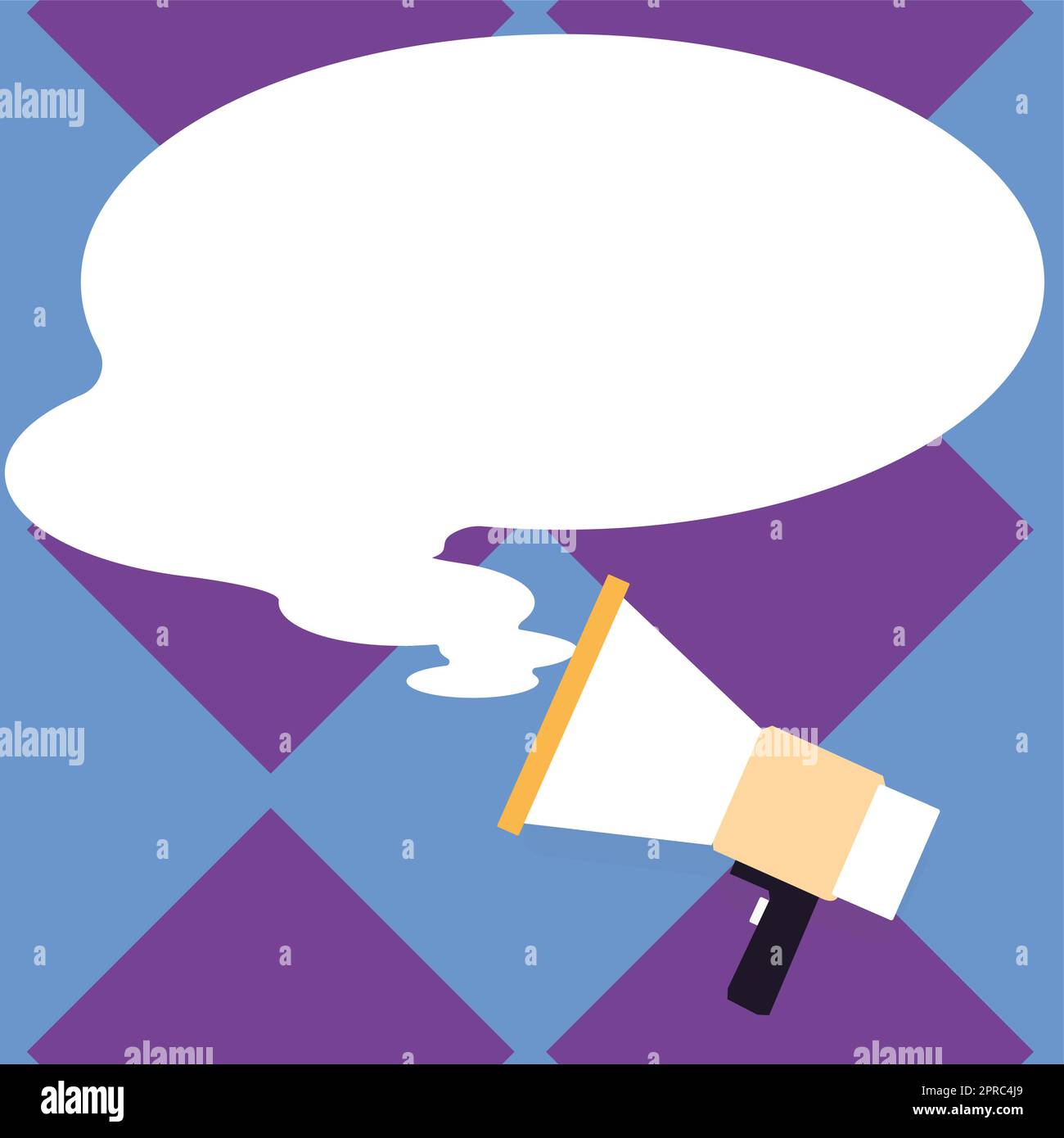 Drawing With Conversation Bubble Showing New Announcement. Speech ...