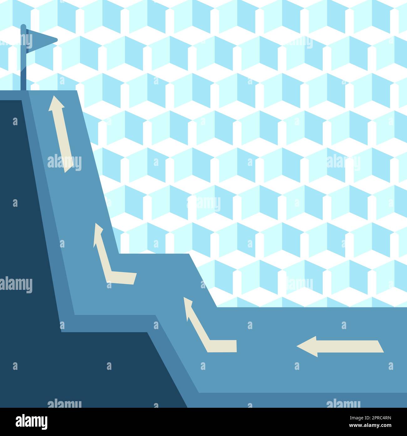 Raised path Stock Vector Images - Alamy
