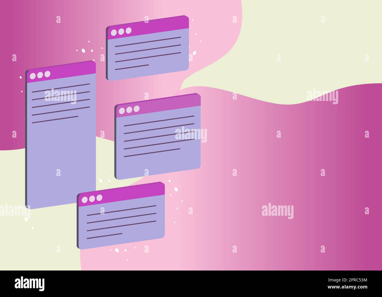 Chat tabs symbolizing successful online communication colleagues ...