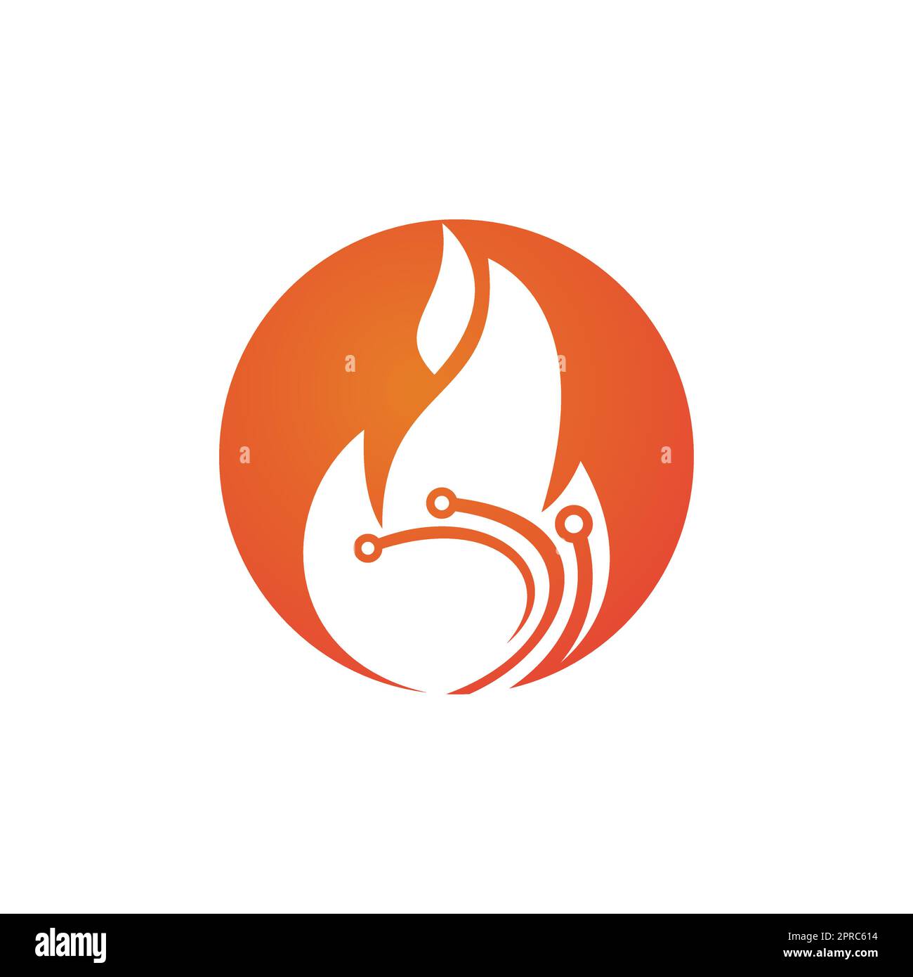 Hot Technology vector logo design. Fire and technology logo concept Stock Vector Image & Art - Alamy